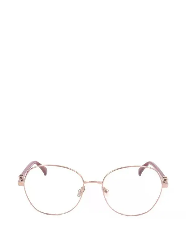 Max Mara Logo-plaque Geometric-frame Glasses