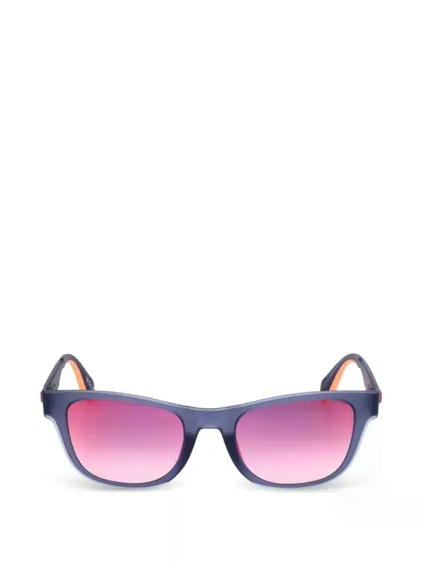 Adidas Rectangle-frame Tinted Sunglasses - Blue