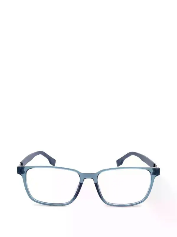 BOSS Rectangle-frame Glasses - Blue