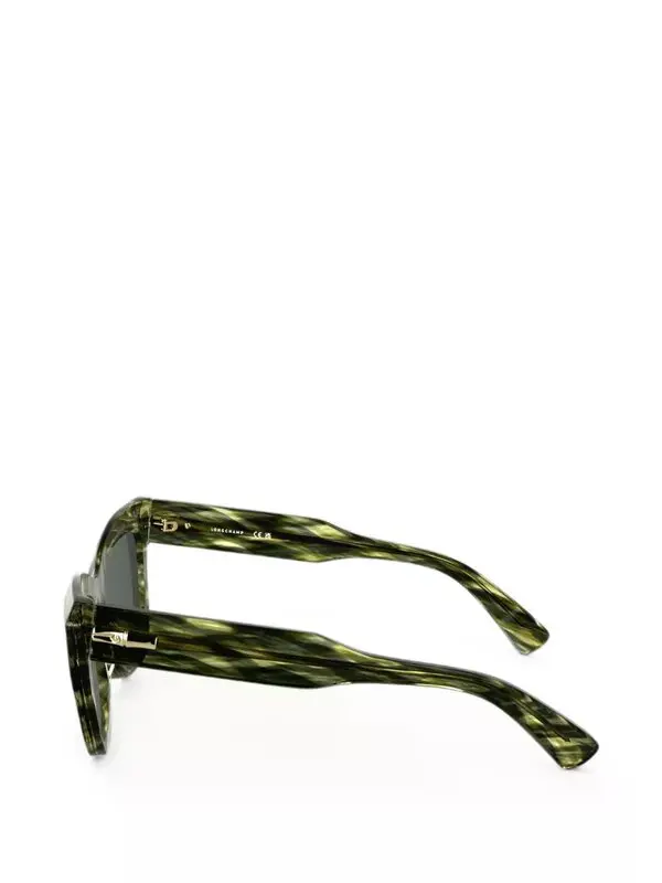 Longchamp Striped Cat-eye Sunglasses