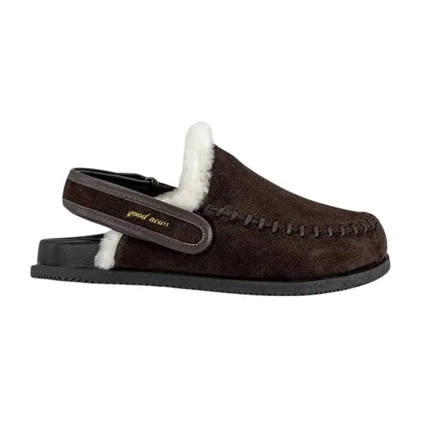 Good News Finn Warm Lined Mules Suede