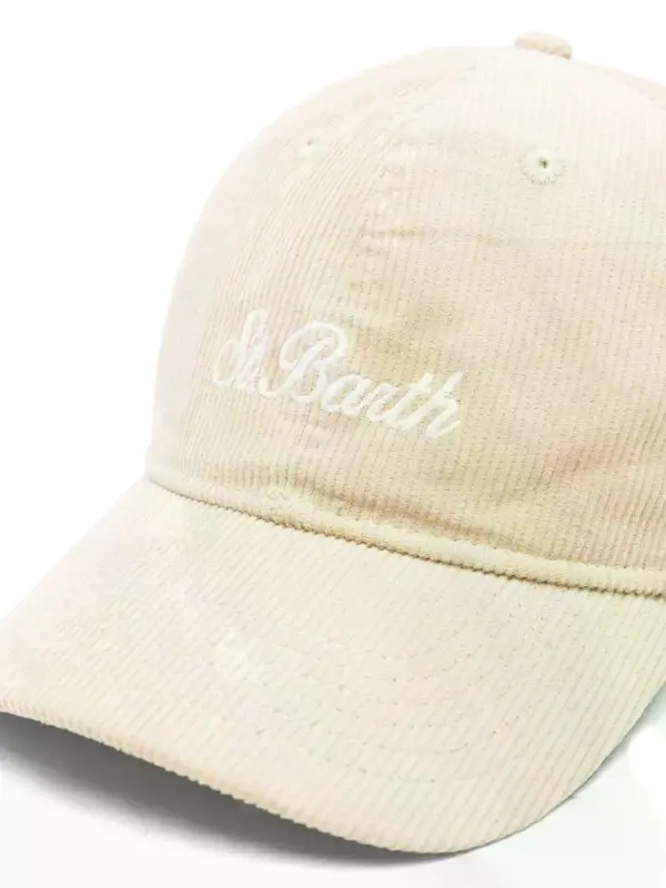 MC2 SAINT BARTH Logo-embroidered Corduroy Cap