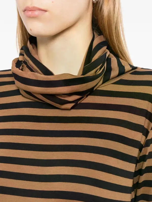 AGNES B. Transformable T-shirt - Brown