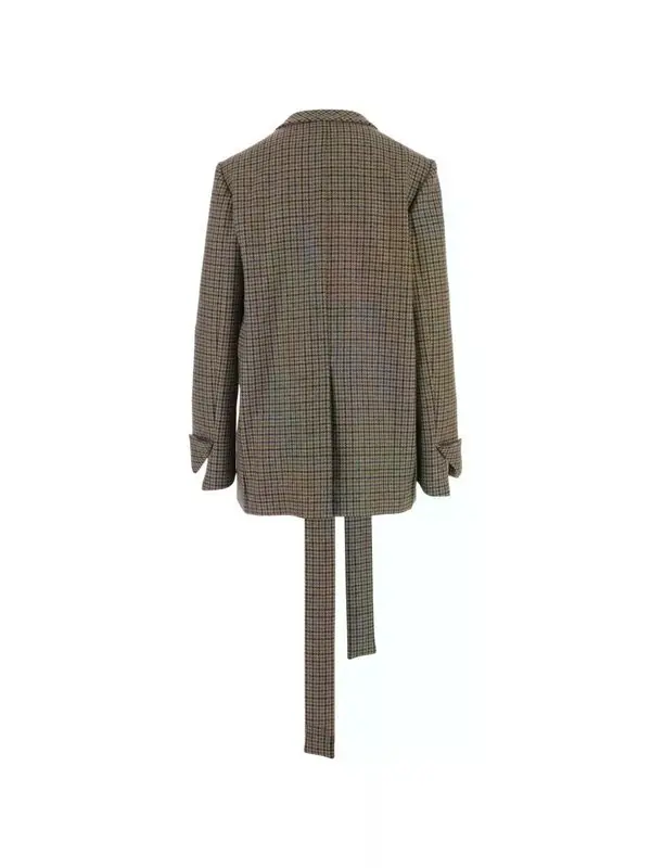 SA SU PHI Belted Checked Blazer