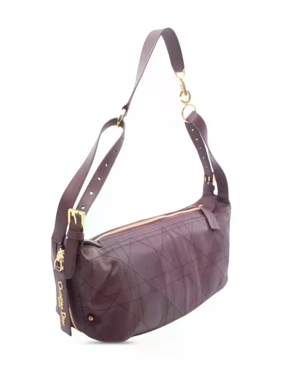Dior 2000-2026 Medium Calfskin Cannage D Journey Bag Shoulder Bag