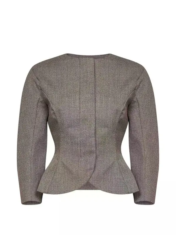 Jacquemus Peplum-hem Crew-neck Jacket