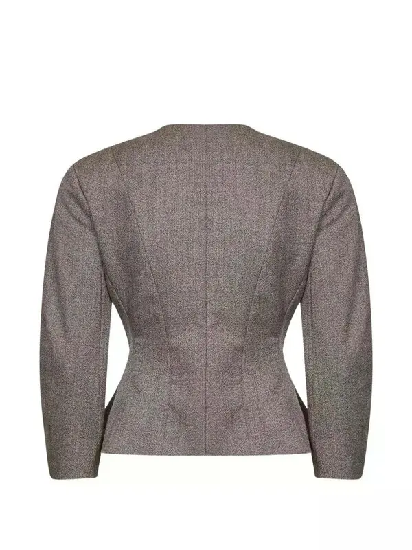 Jacquemus Peplum-hem Crew-neck Jacket