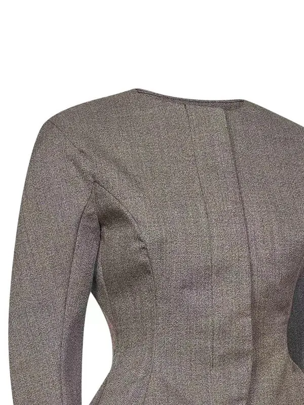 Jacquemus Peplum-hem Crew-neck Jacket