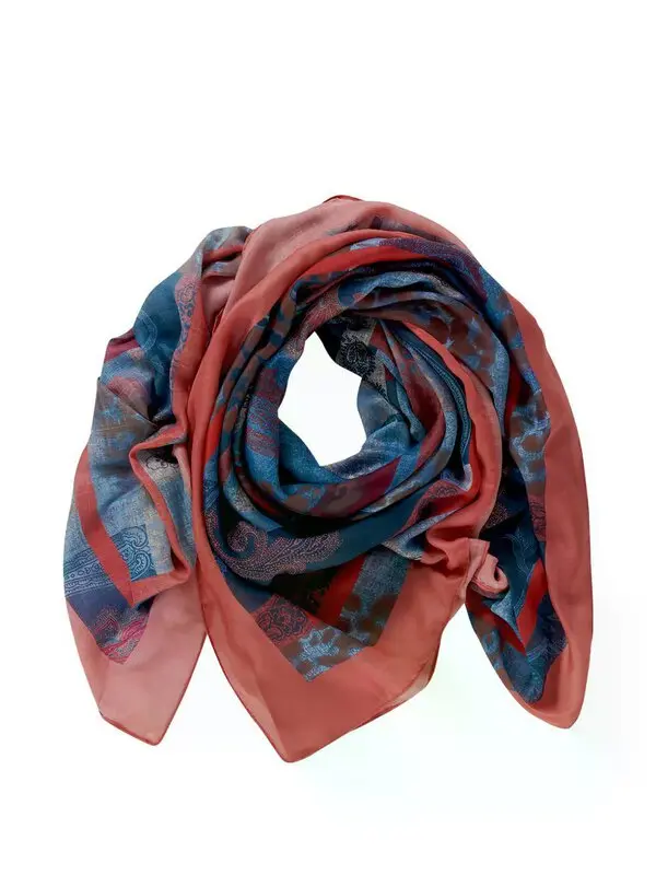 BETTY BARCLAY Paisley-print Scarf - Blue