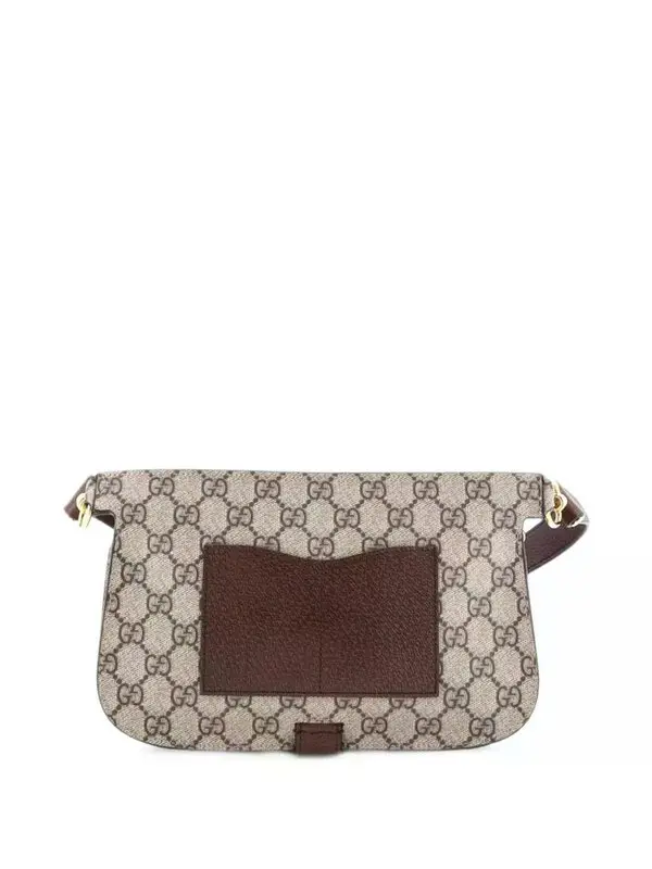 Gucci Blondie Flap Pocket Gg Coated Canvas Belt Bag