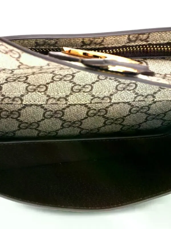 Gucci Blondie Flap Pocket Gg Coated Canvas Belt Bag