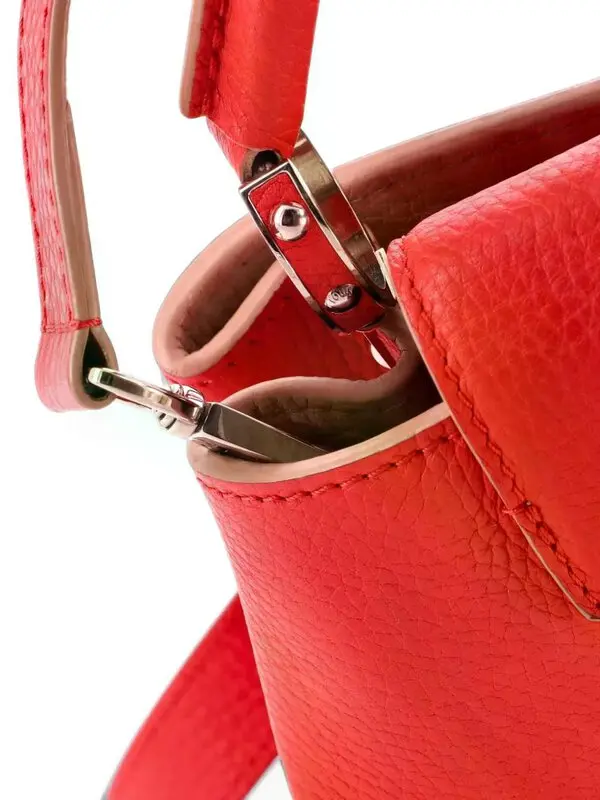LOUIS VUITTON Capucines Bag Leather Bb Satchel - Red