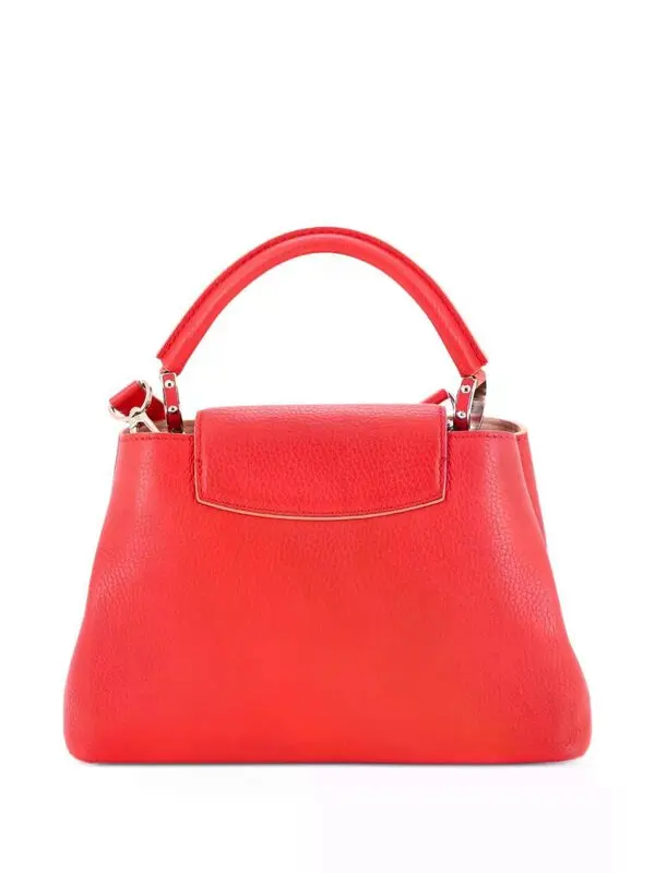 LOUIS VUITTON Capucines Bag Leather Bb Satchel - Red