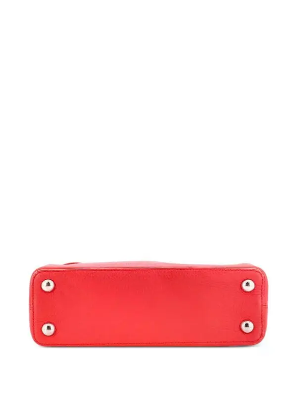 LOUIS VUITTON Capucines Bag Leather Bb Satchel - Red