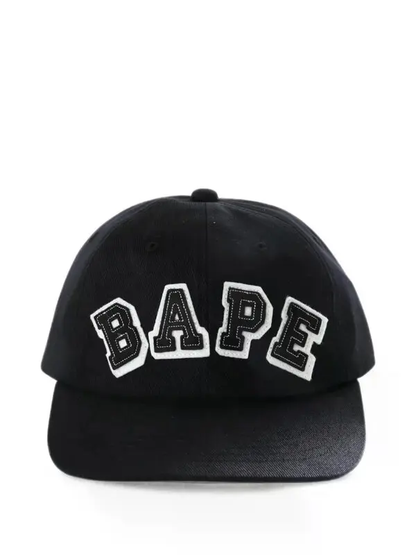 A BATHING APE Patched Panel Cap - Black