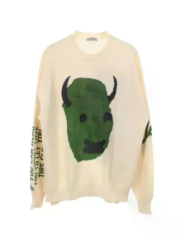 Dior X Travis Scott 2010s Cactus Jack Crew-neck Sweater - White