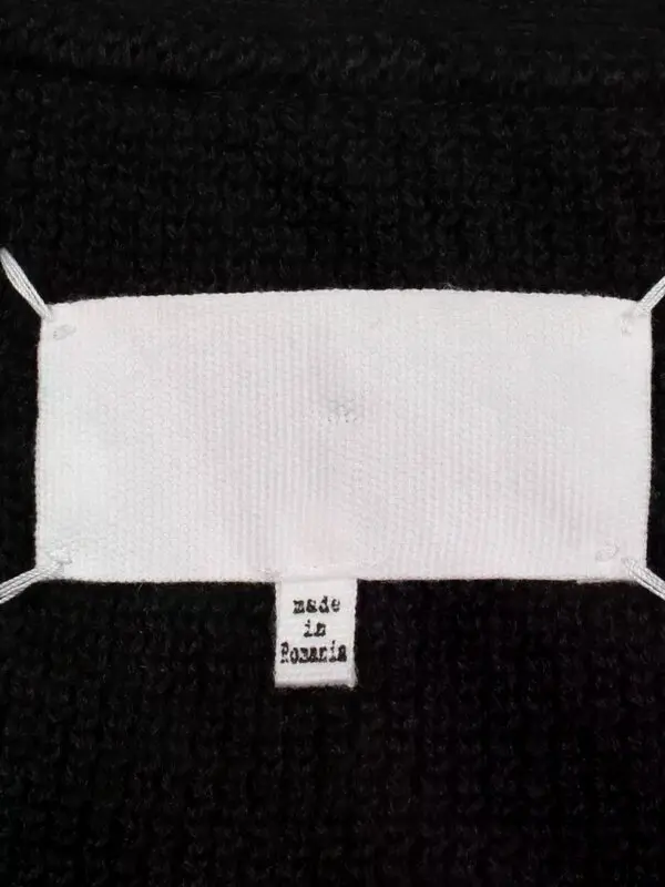 MAISON MARGIELA 2010s Four Stitches Wool Cardigan