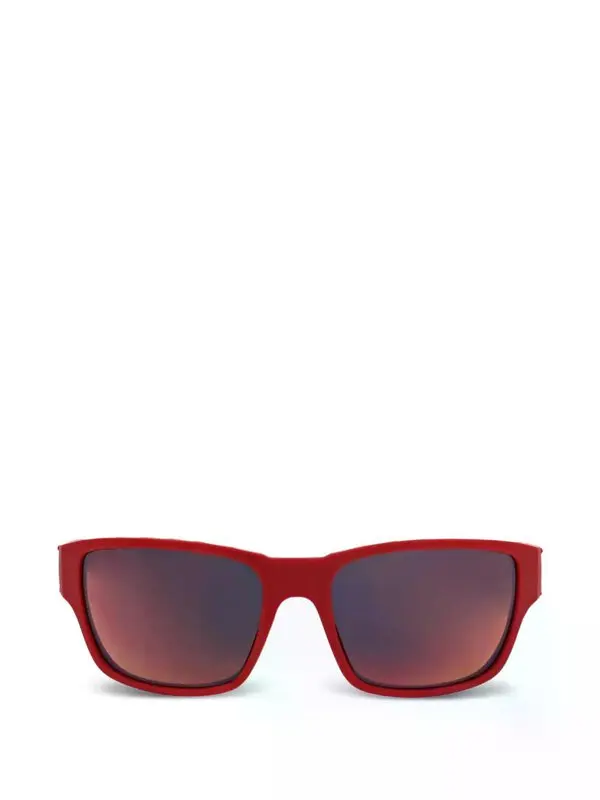 Adidas Logo-print Rectangle-frame Sunglasses