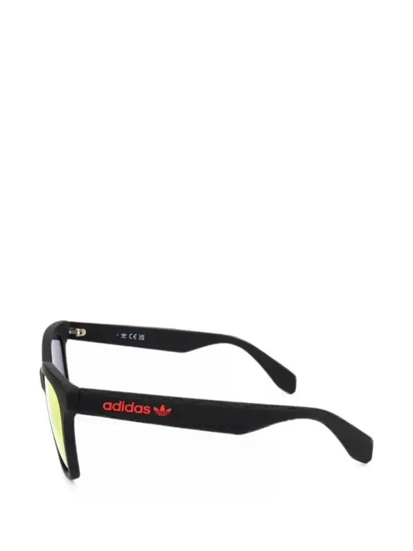 Adidas Logo-print Square-frame Sunglasses