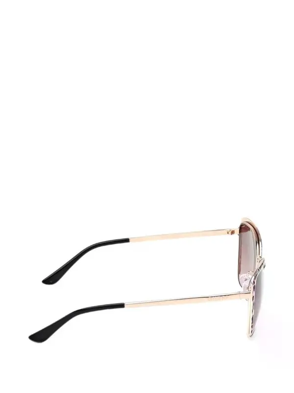 Guess Animal-print Geometric-frame Sunglasses
