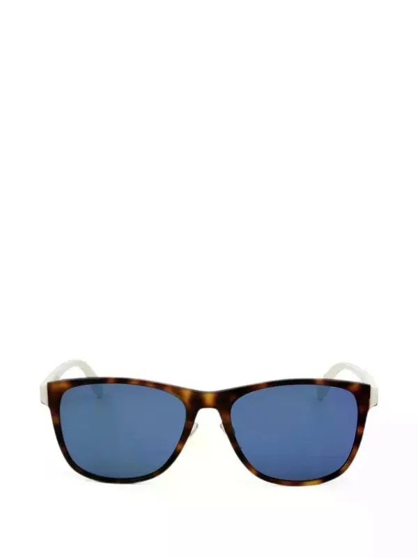 Adidas Tortoiseshell-effect Square-frame Sunglasses
