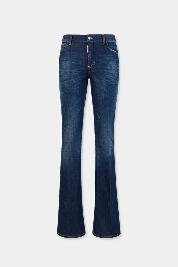 Dsquared2 Dolls Dark Clean Wash Flare Jeans