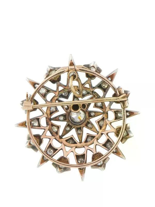 LB EXCLUSIVE Diamond Star-shaped Brooch - Silver