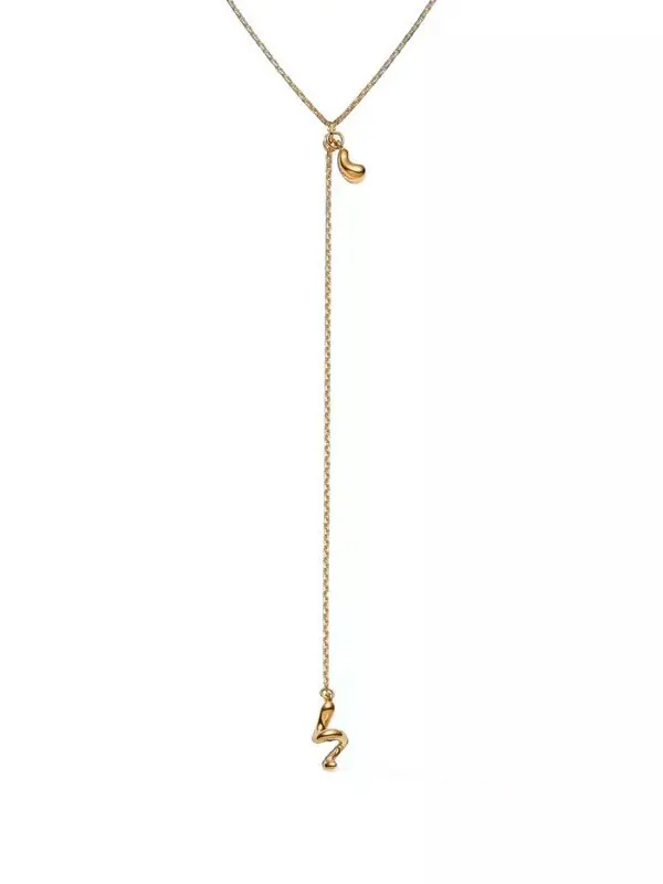 MARIA BLACK Coil Lariat Necklace