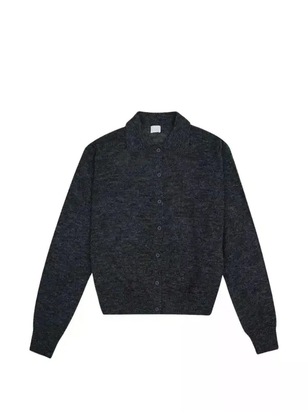 CT PLAGE Button-up Collared Cardigan - Grey