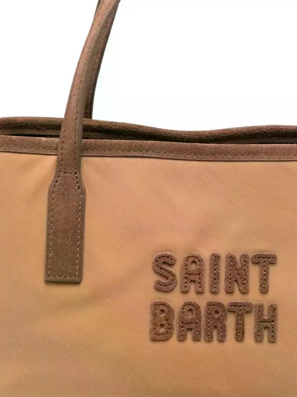 MC2 SAINT BARTH Logo-embroidered Canvas Tote Bag