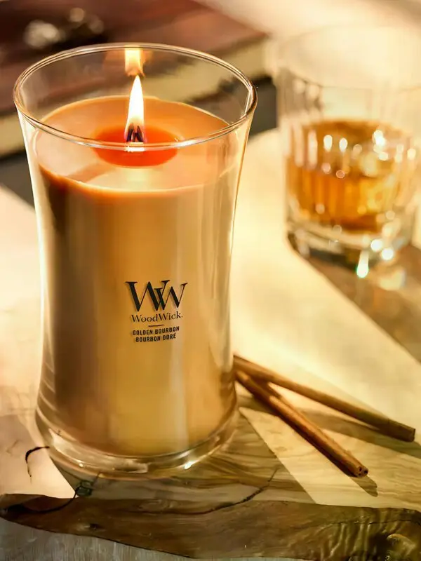 WOODWICK Golden Bourbon Candle