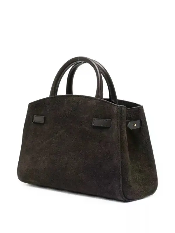 DEMELLIER Hudson Small Suede Tote Bag - Brown