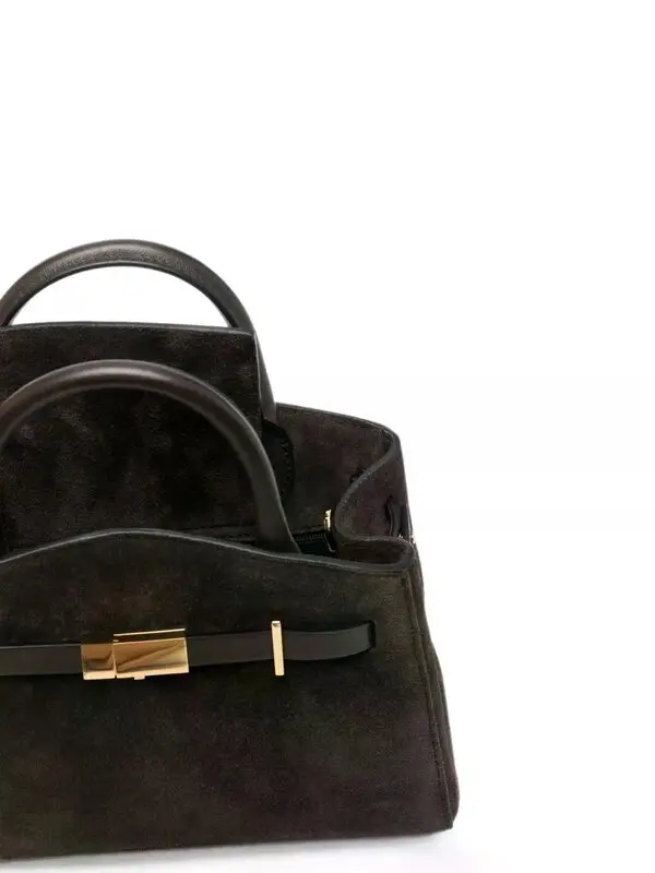 DEMELLIER Hudson Small Suede Tote Bag - Brown