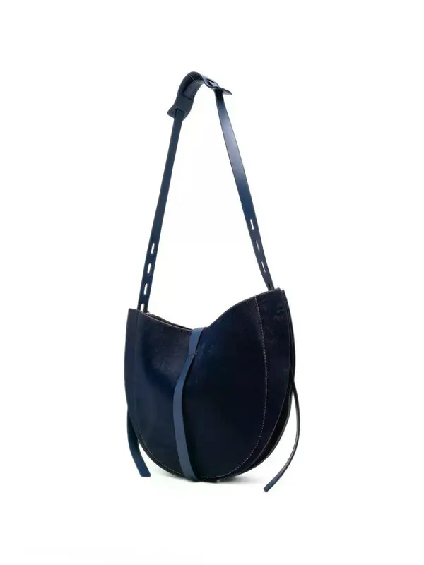 MINOBOSSI Lizzie Calf-hair Cross Body Bag - Blue