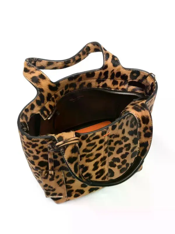 Santoni Leopard-print Shoulder Bag