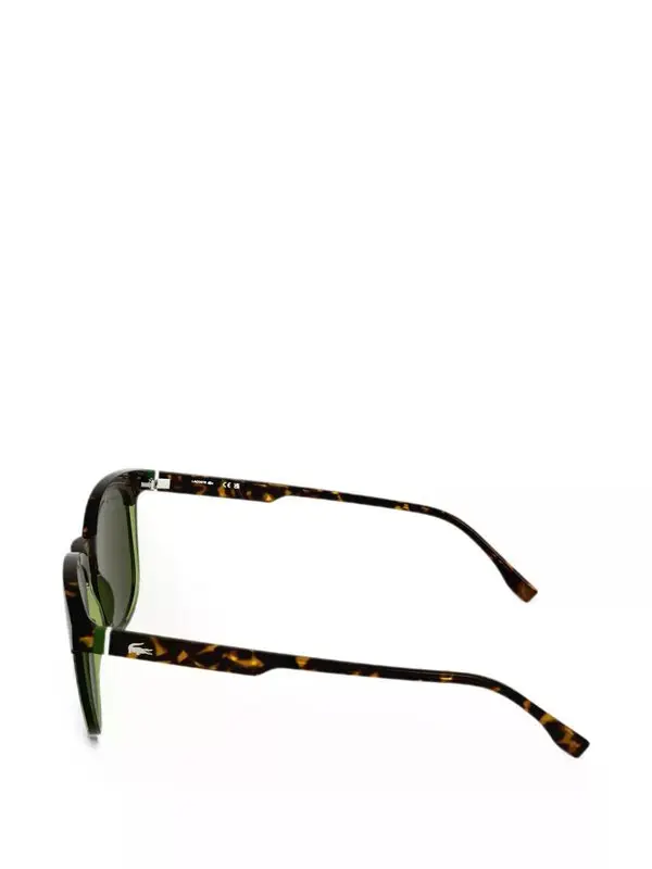 Lacoste Tortoiseshell-effect Round-frame Sunglasses