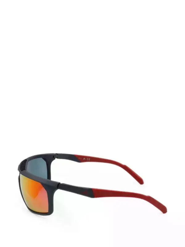 Adidas Geometric-frame Mirrored Sunglasses