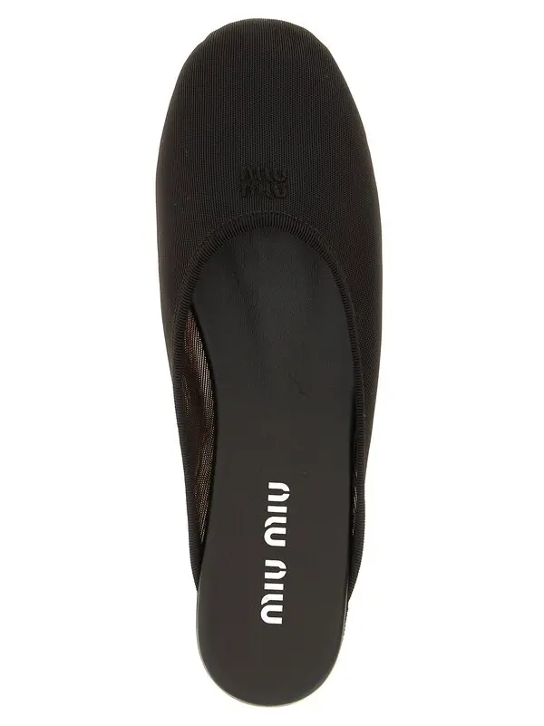 Miu Miu Mesh Fabric Slippers