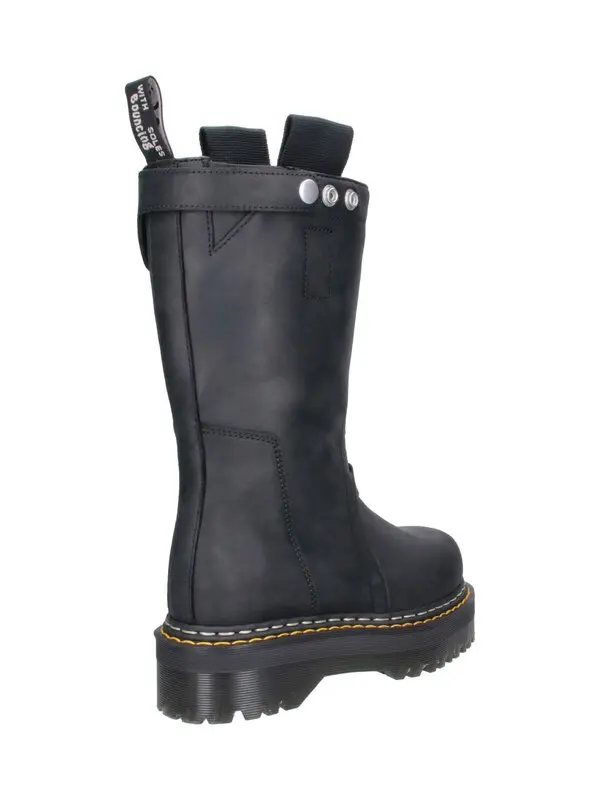 Rick Owens X Dr. Martens "quad Sole" Boots