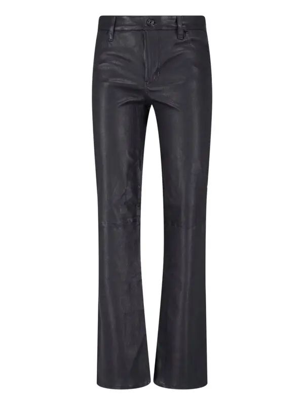 FRAME Leather Trousers "rodeo - Black