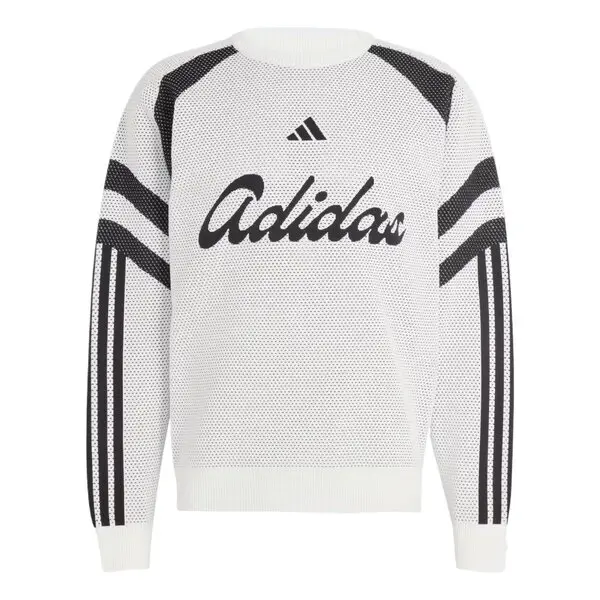 Adidas House Of Tiro Knitted Sweatshirt Asia Sizing 'white Black - White/black
