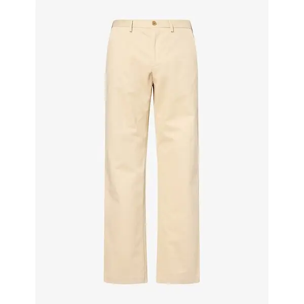 Sunspel Drill Straight-leg Cotton Trousers