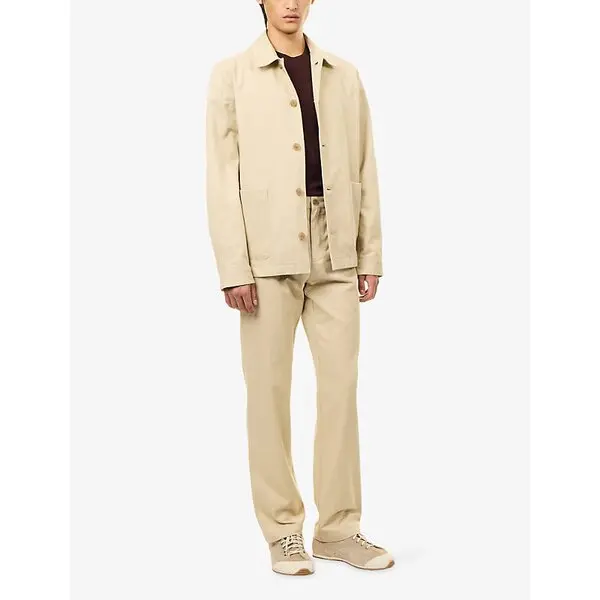 Sunspel Drill Straight-leg Cotton Trousers