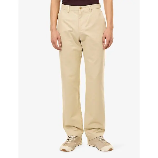 Sunspel Drill Straight-leg Cotton Trousers
