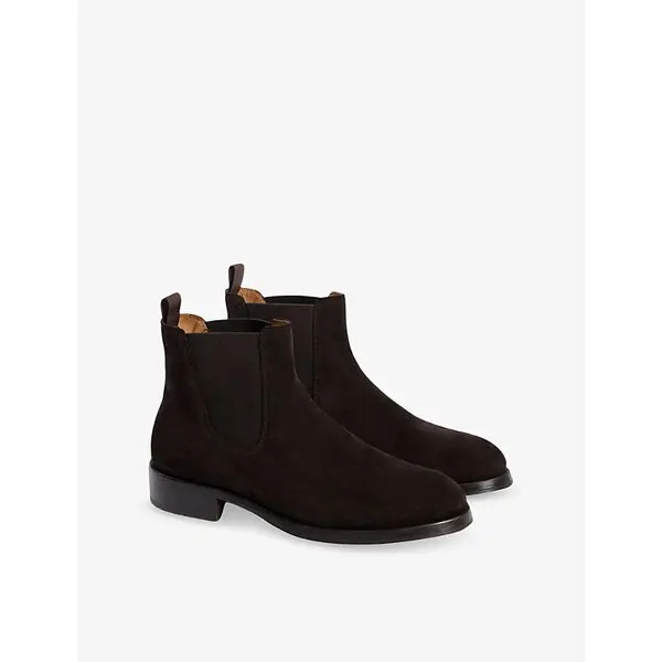 Sandro Flat Suede Chelsea Boots