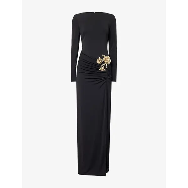 NADINE MERABI Romy Hardware Jersey Maxi Dress