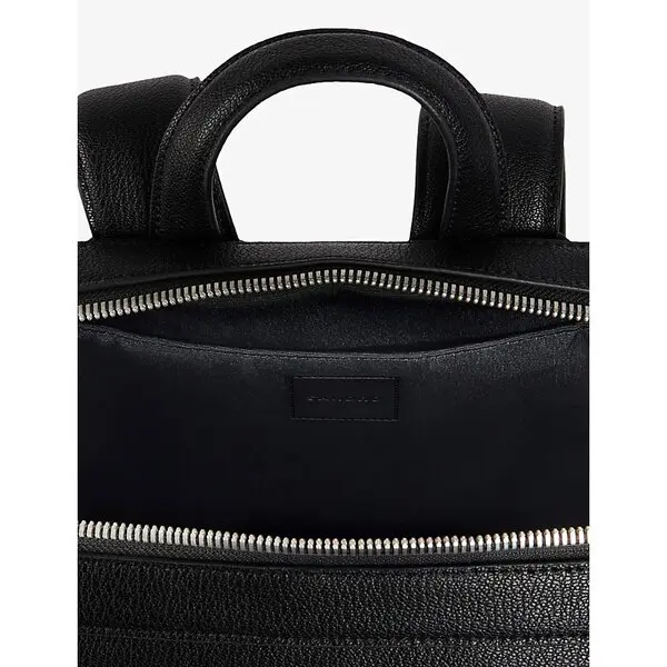 Sandro Logo-embossed Leather Rucksack