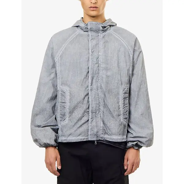 THE COUTURE CLUB Washed Zip-through Shell Windbreaker