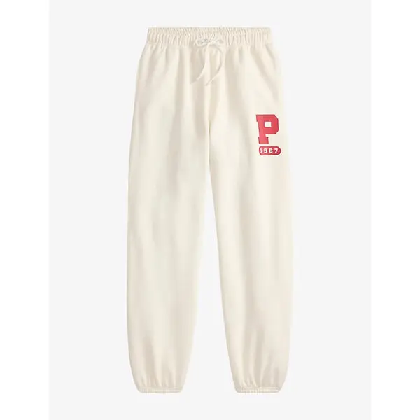 Polo Ralph Lauren Logo-print Drawstring-waist Cotton-blend Jogging Bottoms - Warm White