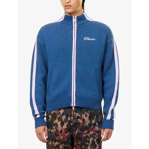 PELLADOR Contrast-trim Cotton Knit Tracksuit Jacket